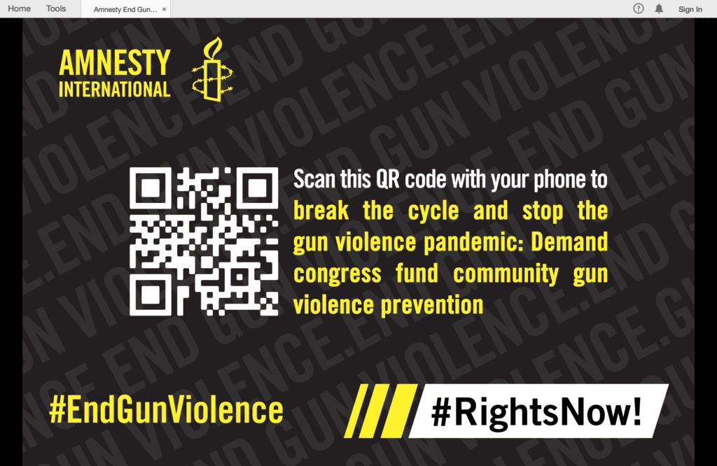 Sign up to receive an End Gun Violence Lawn Sign! | Amnesty ...