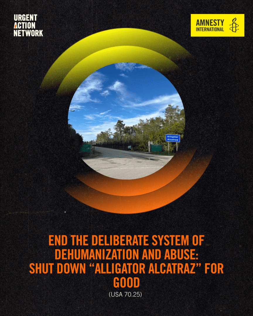 USA: SHUT DOWN “ALLIGATOR ALCATRAZ” FOR GOOD (Second 70.25)